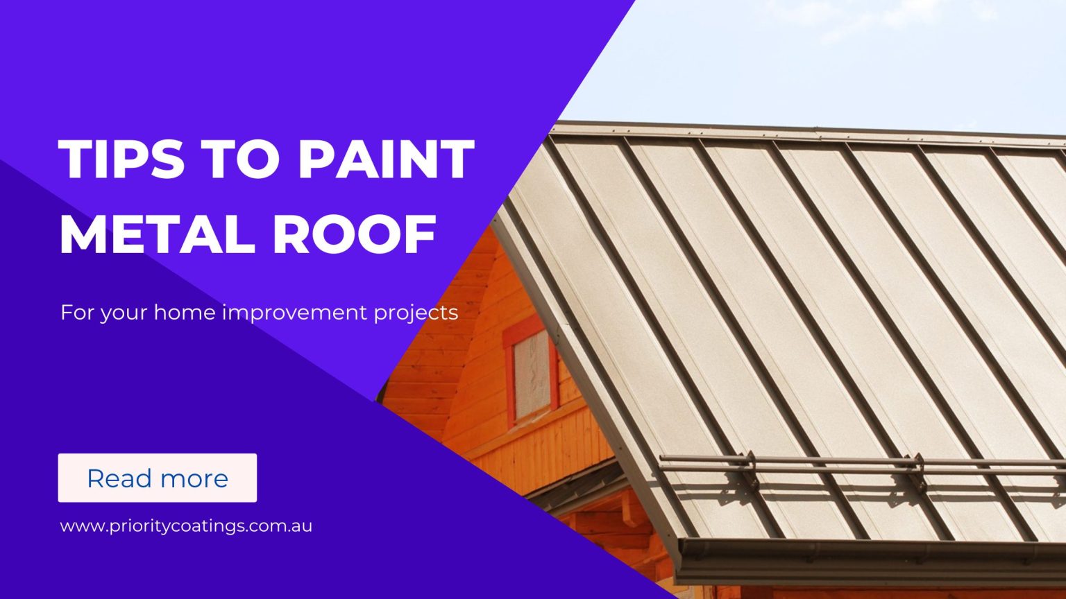 Painting Metal Roof - Tips & Tricks | Priority One Coatings